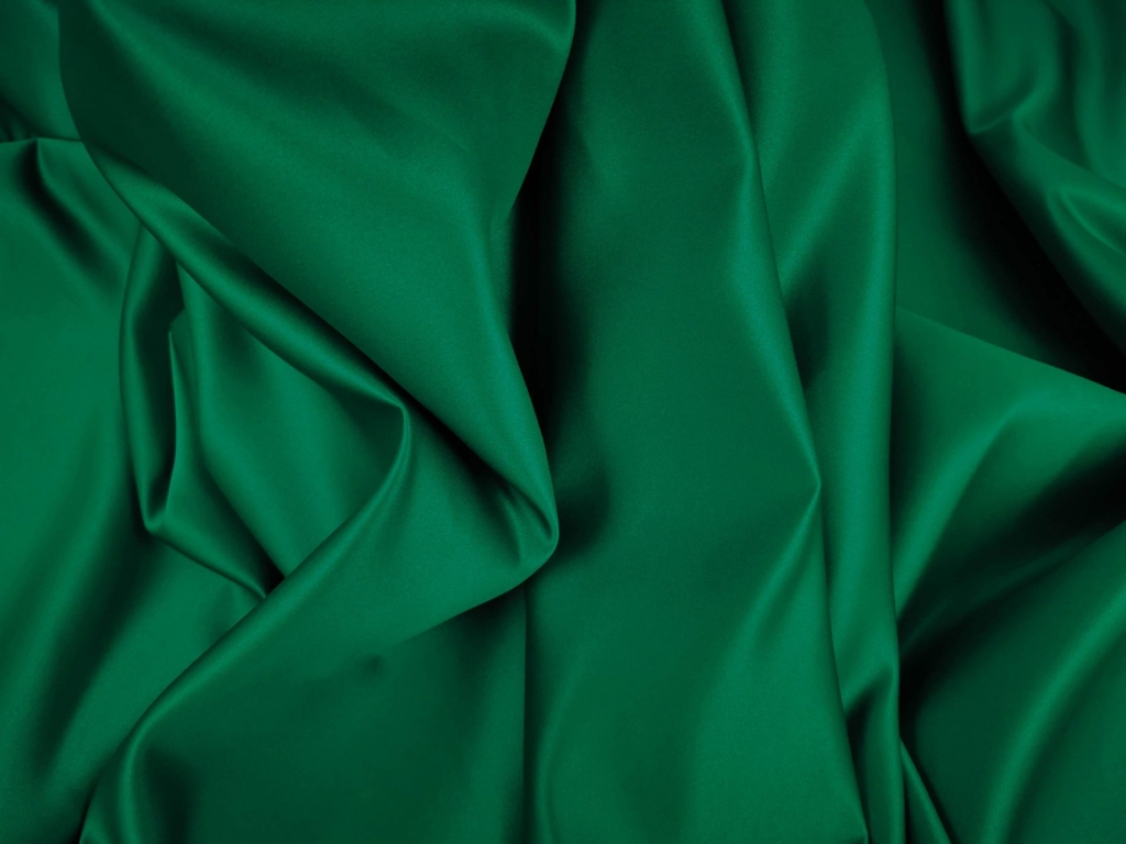 Tafta Duchesse verde padure fara elastan - Evelin Textile