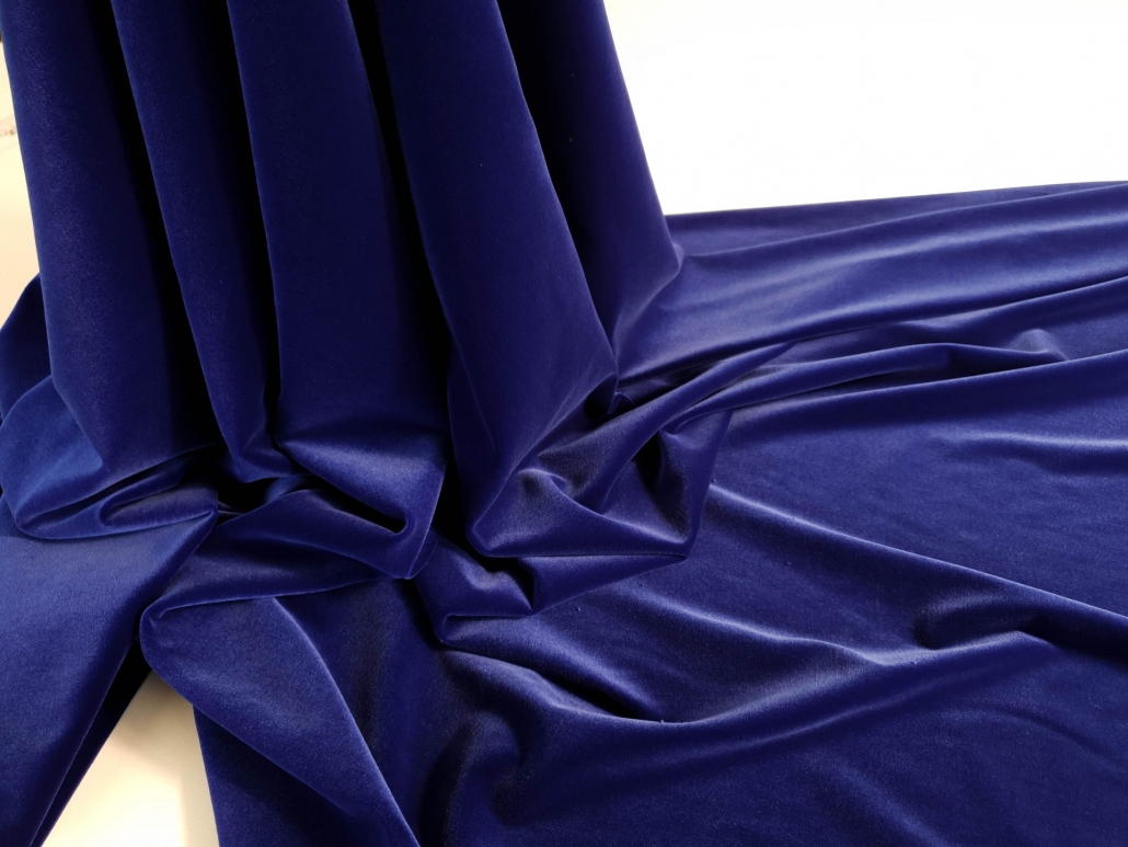 Catifea royala albastru royal Korea- Material textil la metru - Evelin ...