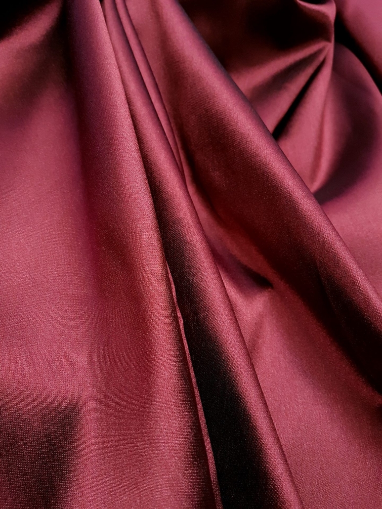 Mikado visiniu cu matase naturala - Material textil la metru - Evelin ...