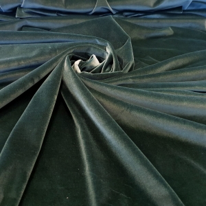 Catifea verde padure din bumbac