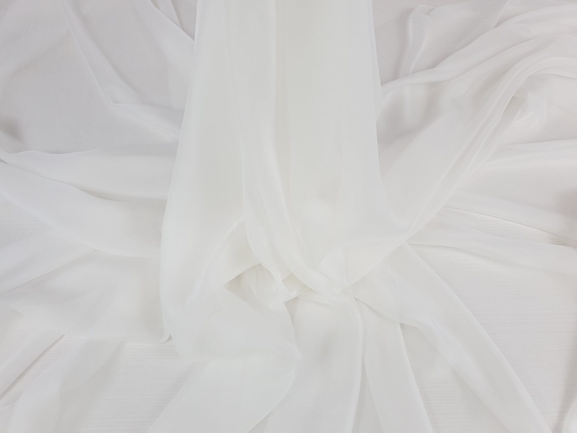 Voal chiffon ivory - Material textil la metru - Evelin Textile