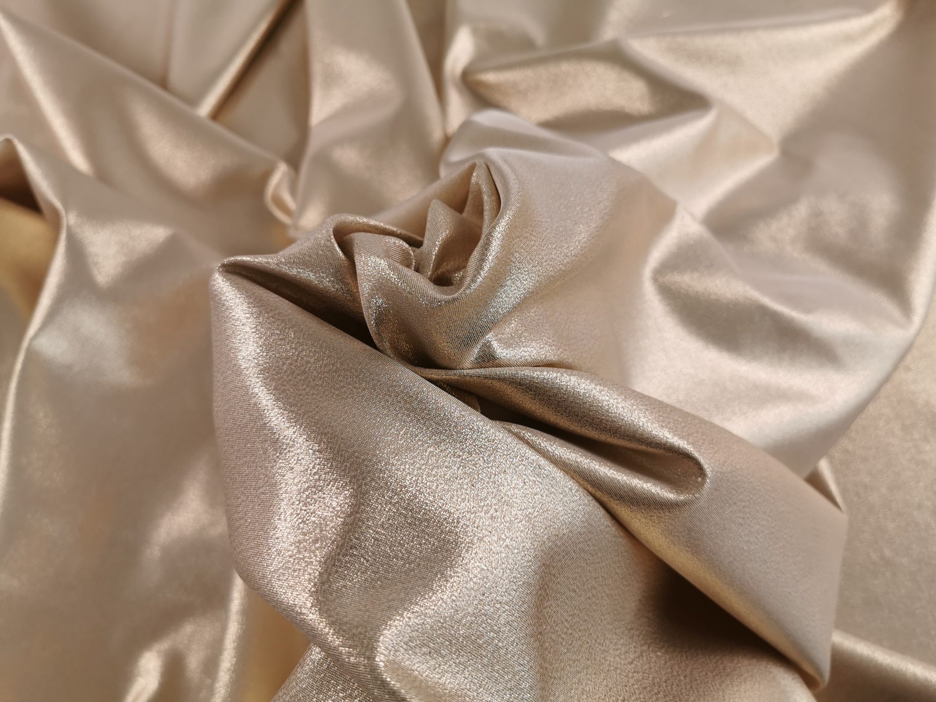 Jacquard nude auriu metalizat - material textil la metru - Evelin Textile