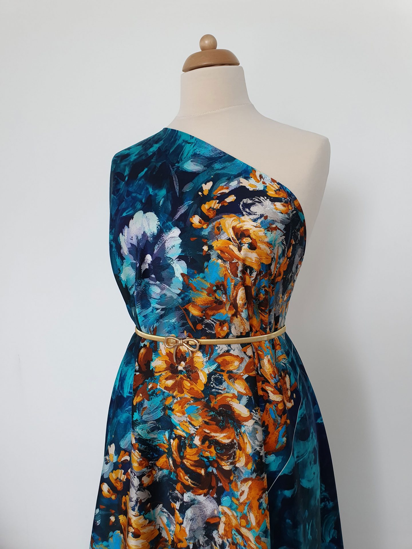 Matase naturala imprimata EVL181 - Evelin Textile