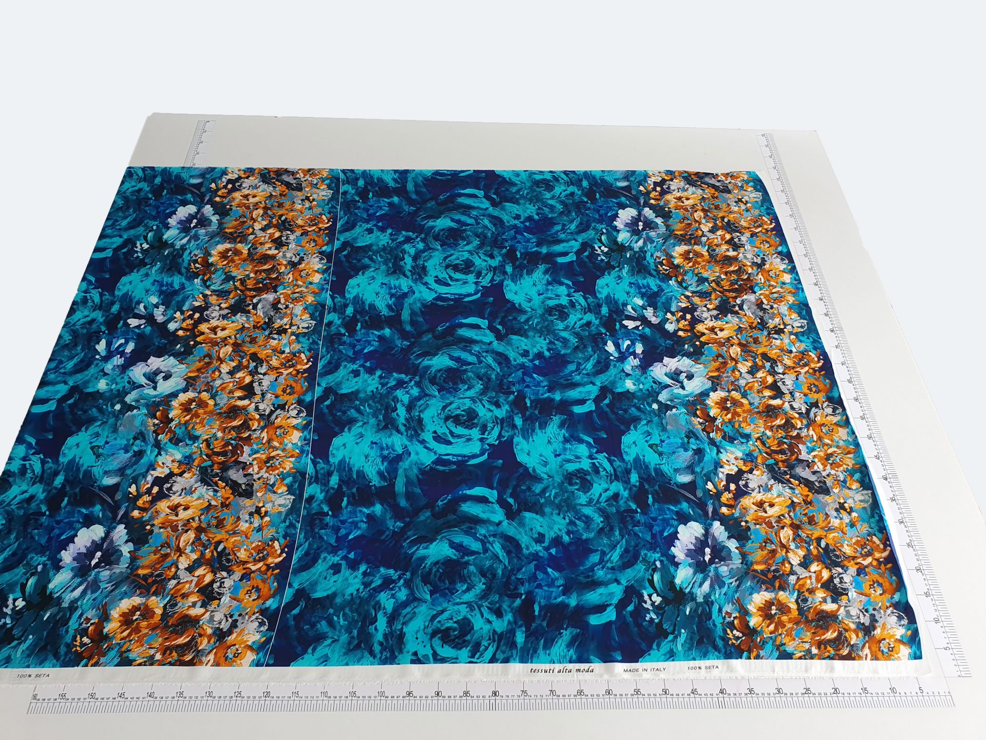 Matase naturala imprimata EVL181 - Evelin Textile