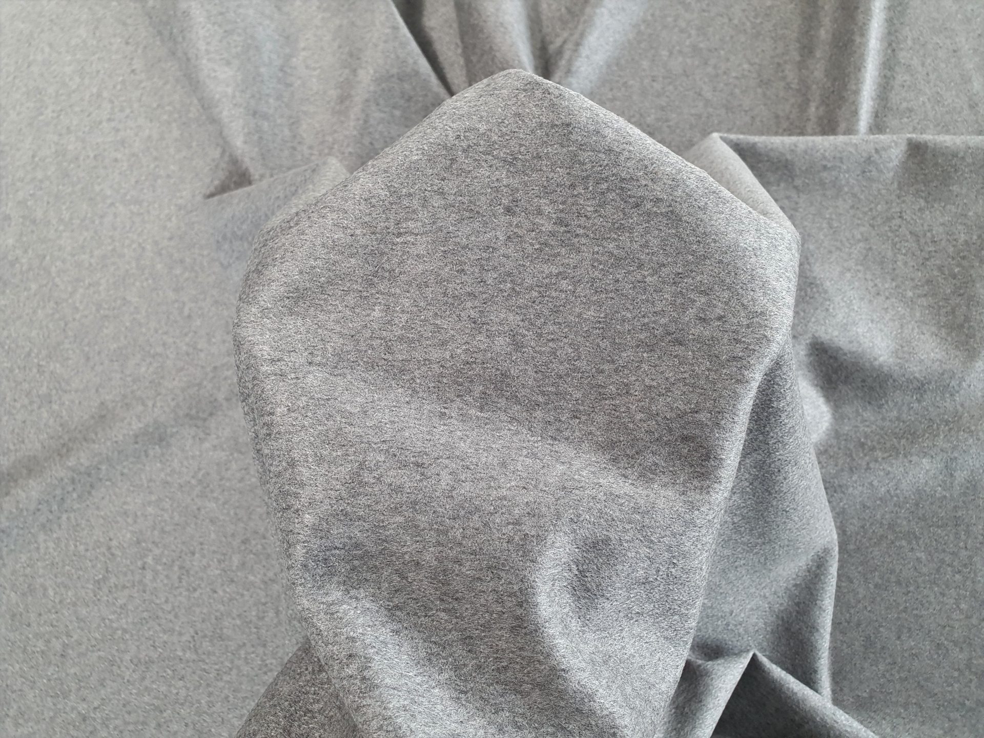 CRT318 Stofa Cerruti gri din casmir - la metru - Evelin Textile