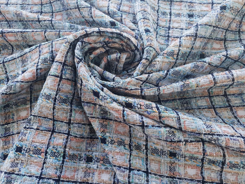 Stofa cu bumbac tip chanel - la metru - Evelin Textile