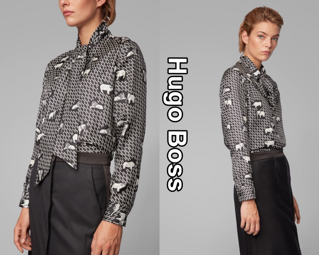 Matase naturala mata imprimata BOSS504 - Evelin Textile