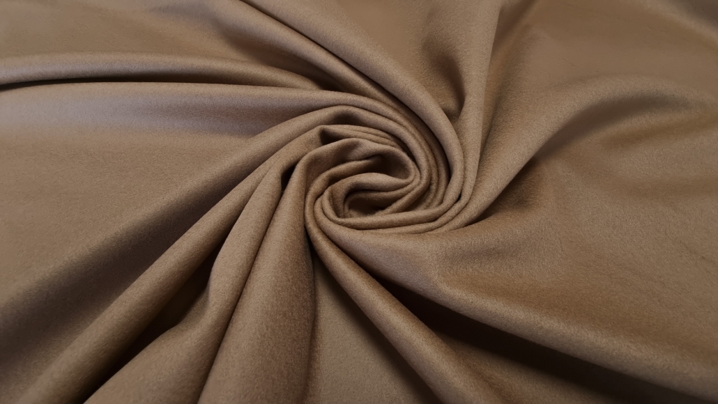 Stofa caffe latte din lana si casmir - Stofa palton - Evelin Textile