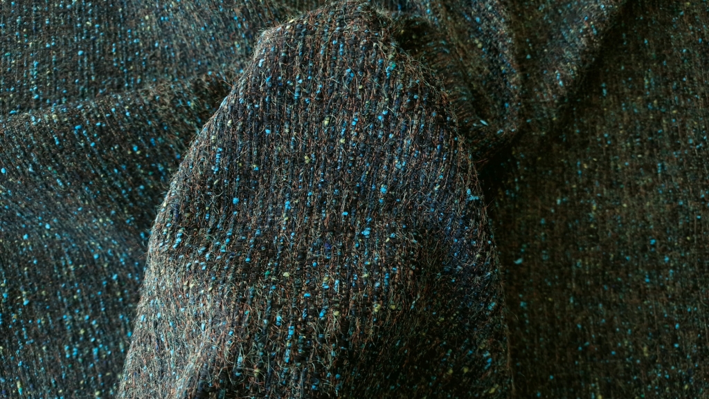 Stofa impletita din lana si bumbac pentru jachete - Evelin Textile