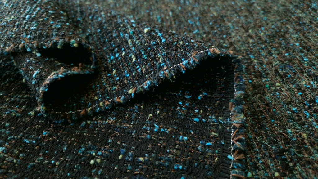 Stofa impletita din lana si bumbac pentru jachete - Evelin Textile