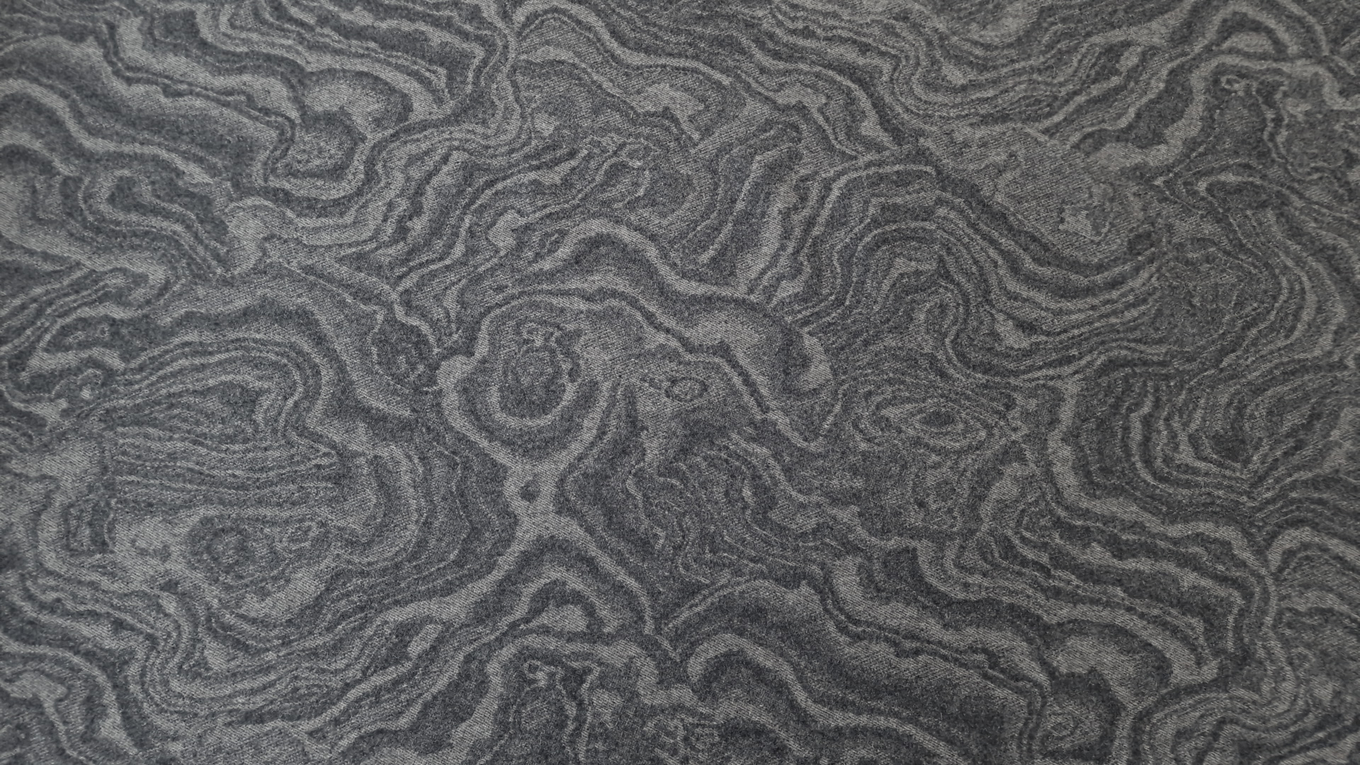 Stofa medie din lana imprimata Grey Marble- Evelin Textile