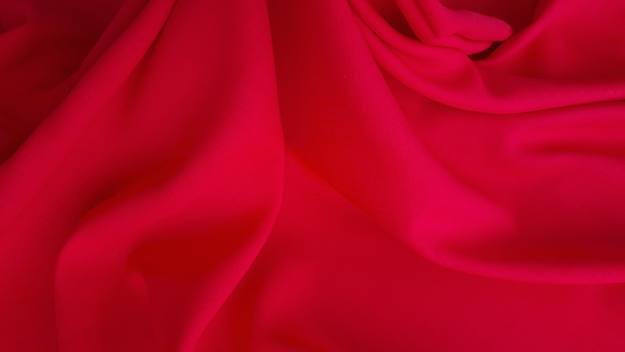 Tesatura naturala din in rosu cardinal - Evelin Textile