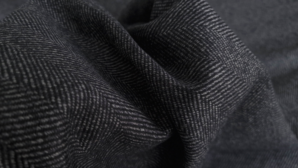 Stofa grey double face din lana virgina cu casmir - Evelin Textile