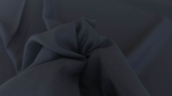 Tesatura neagra din in si matase naturala - la metru - Evelin Textile