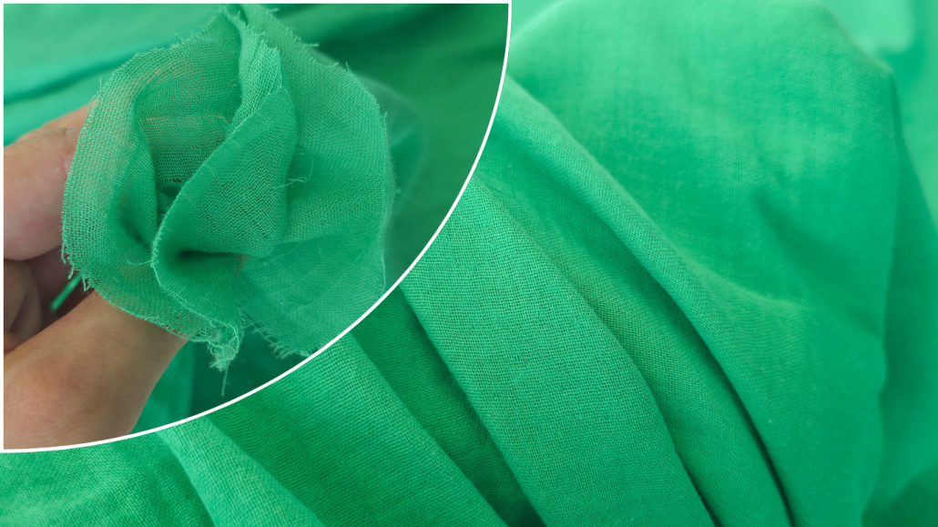 Panza topita triplu strat green - Muselina - Evelin Textile