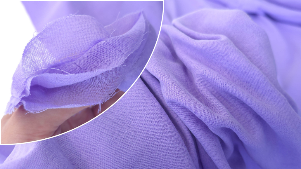 Panza topita triplu strat lavanda - Muselina - Evelin Textile