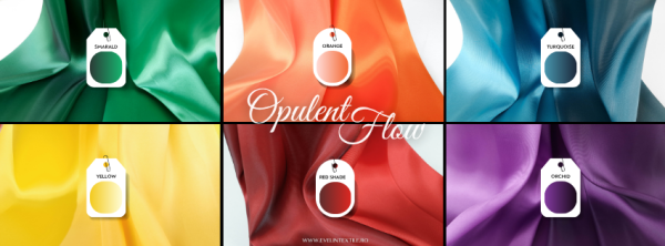 Opulent Flow - Mikado Tafta Liquid Effect - Evelin Textile