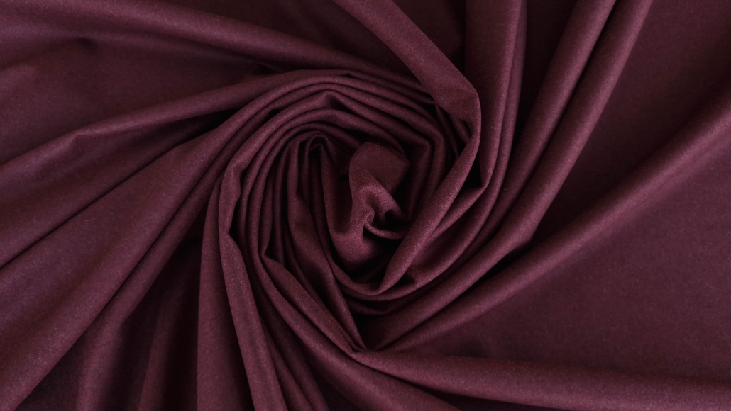 Stofa din casmir si matase naturala burgundy - Evelin Textile