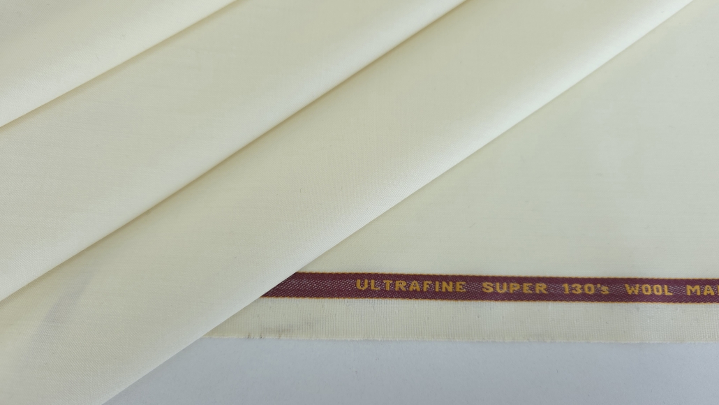 Stofă ultrafină Super 130's ivory-unt - Evelin Textile